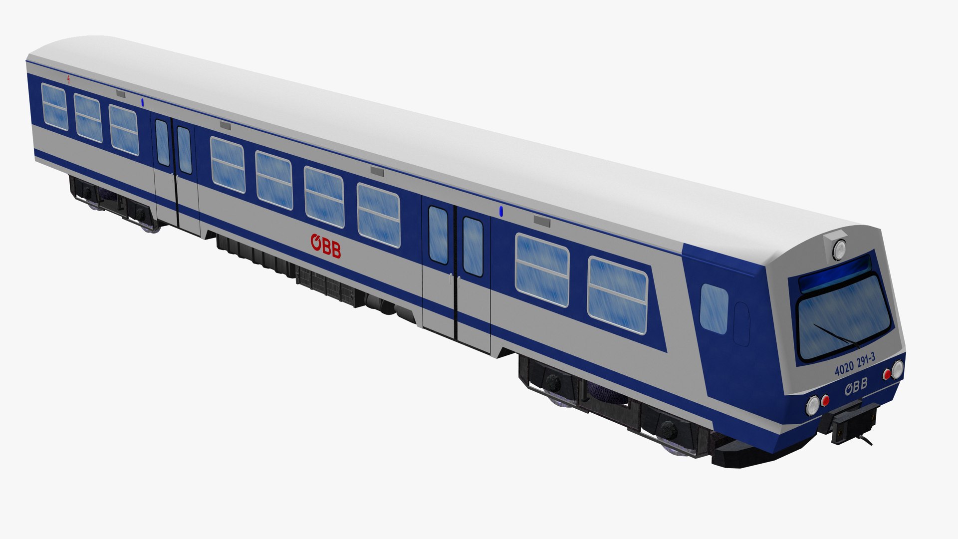 3D Oebb Class 4020 Passenger Train - Schnellbahn Model - TurboSquid 1999148