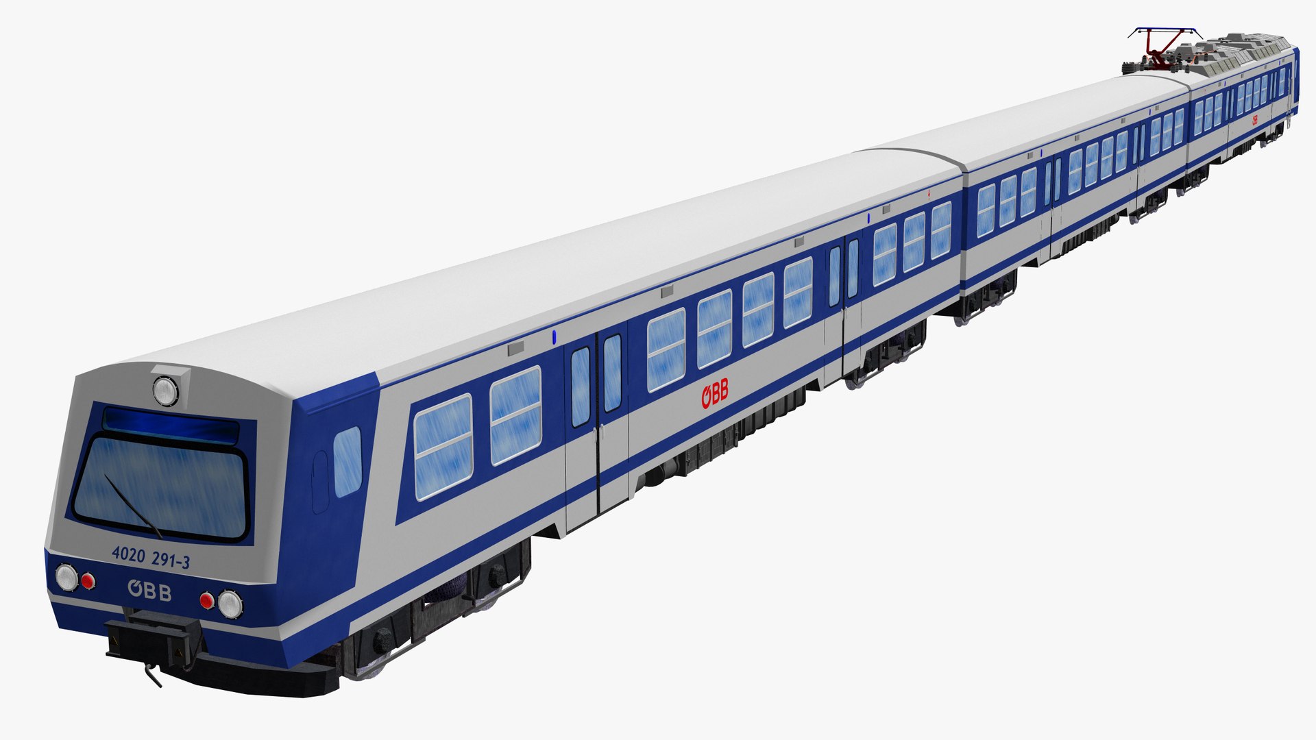 3D Oebb Class 4020 Passenger Train - Schnellbahn Model - TurboSquid 1999148