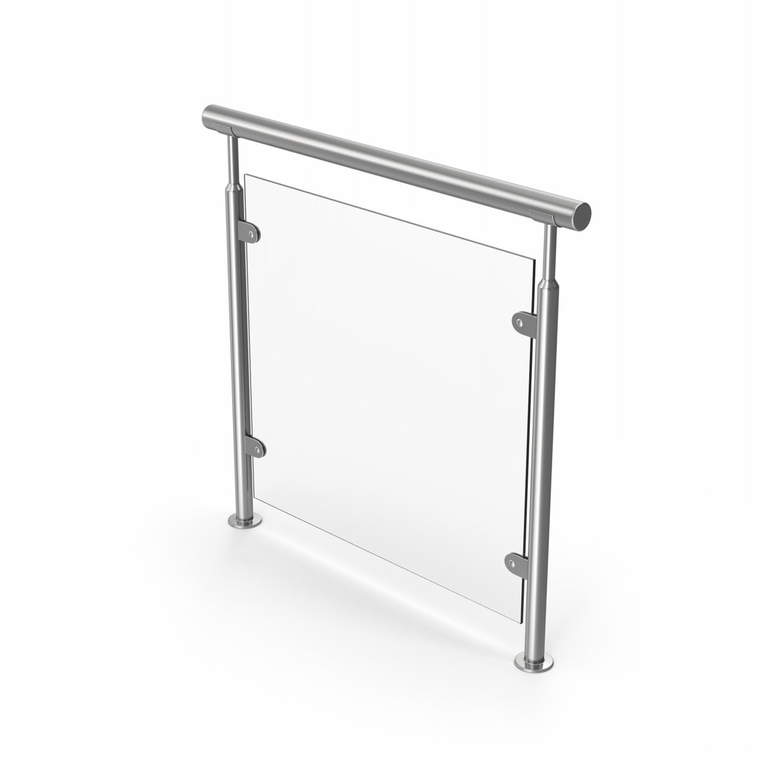 Glass Railing 3D model - TurboSquid 2180633