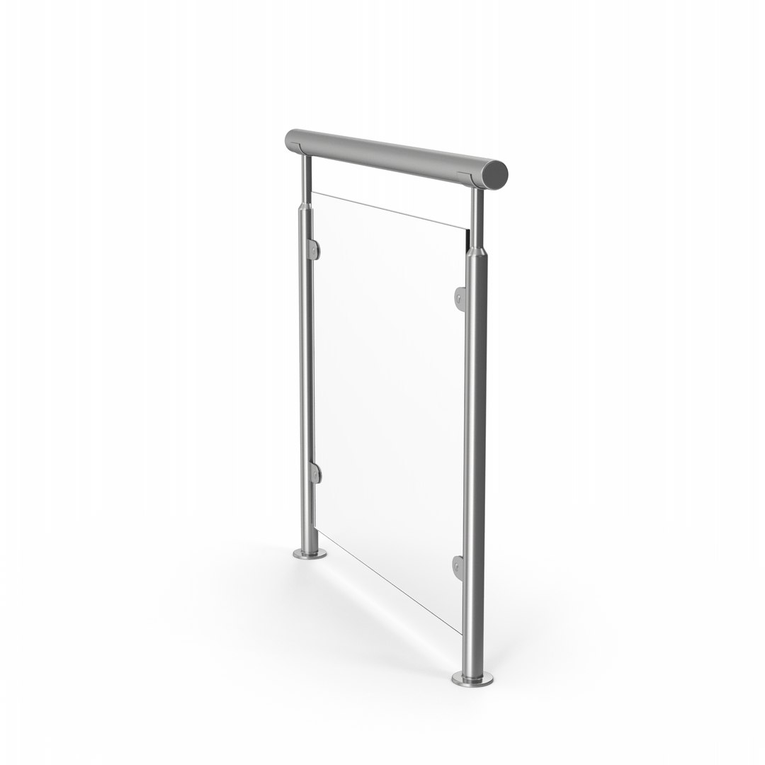 Glass Railing 3D model - TurboSquid 2180633