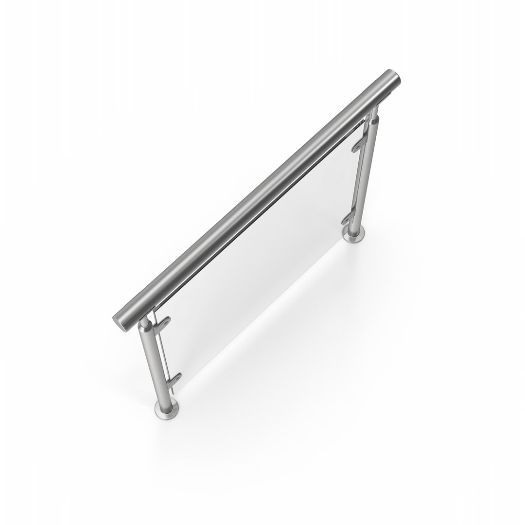 Glass Railing 3D model - TurboSquid 2180633