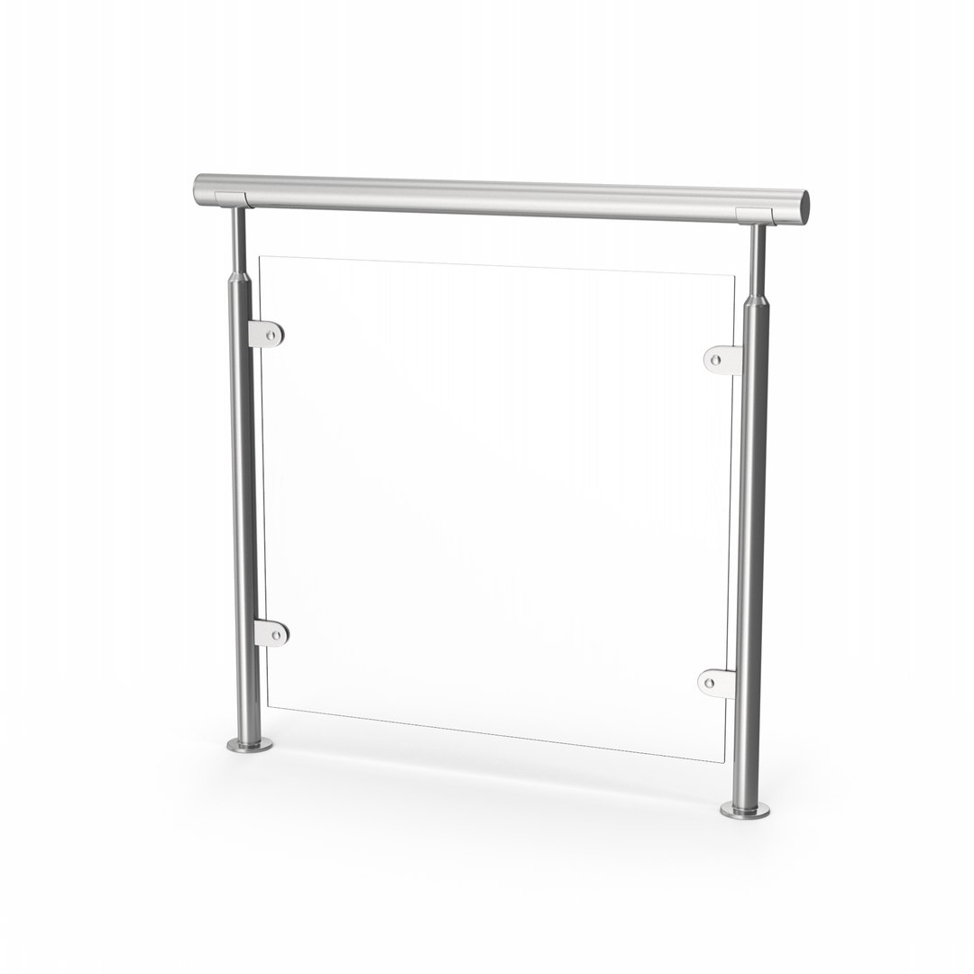 Glass Railing 3D model - TurboSquid 2180633