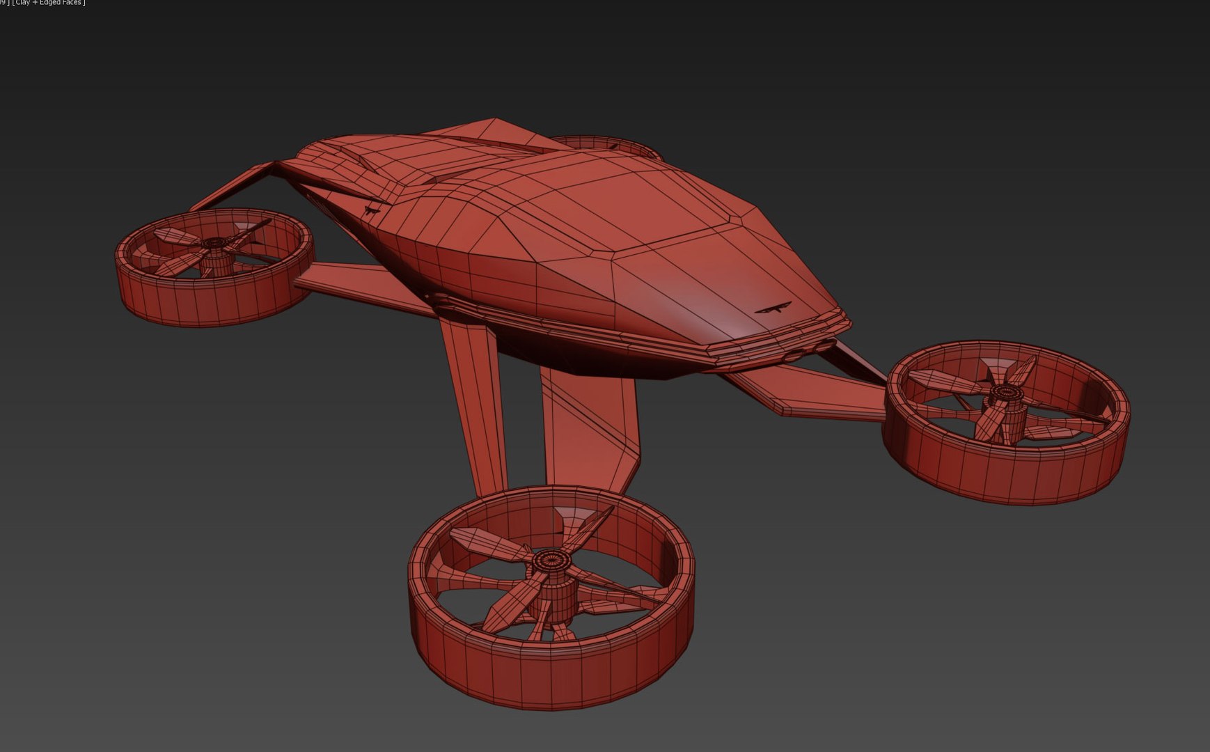 Car copter 3D - TurboSquid 1341233