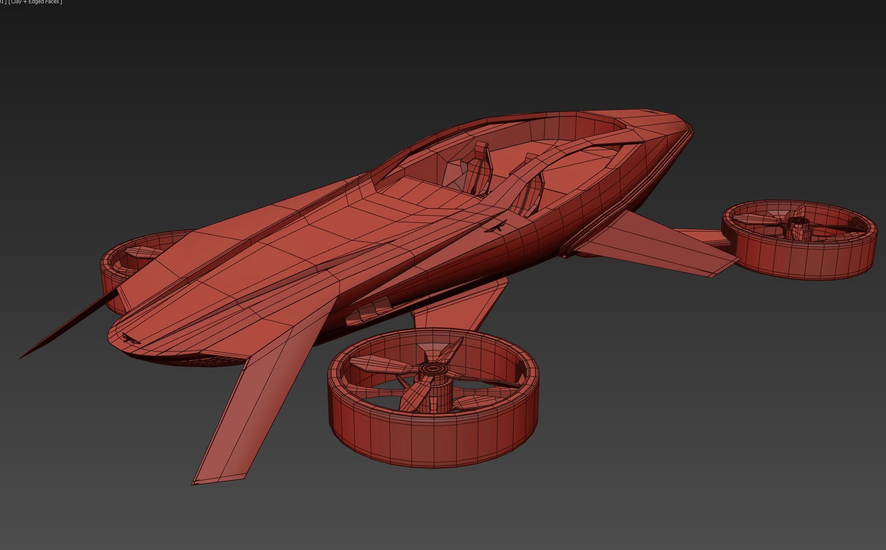 Car Copter 3D - TurboSquid 1341233