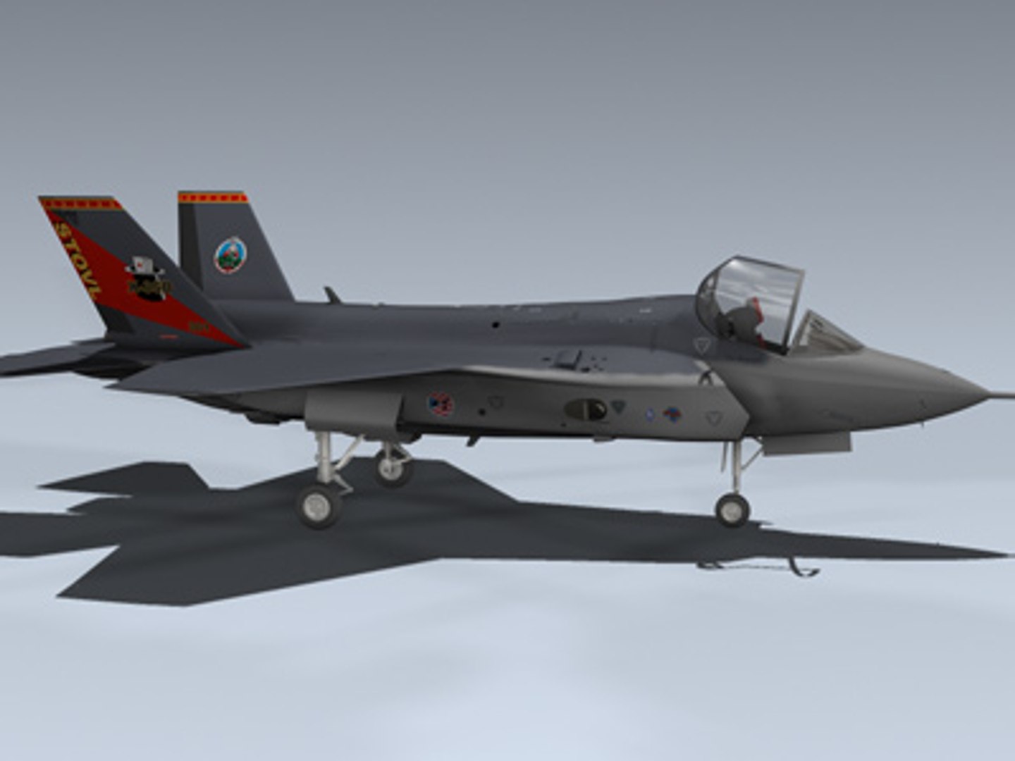 X-35b Joint Strike Fighter 3d Model
