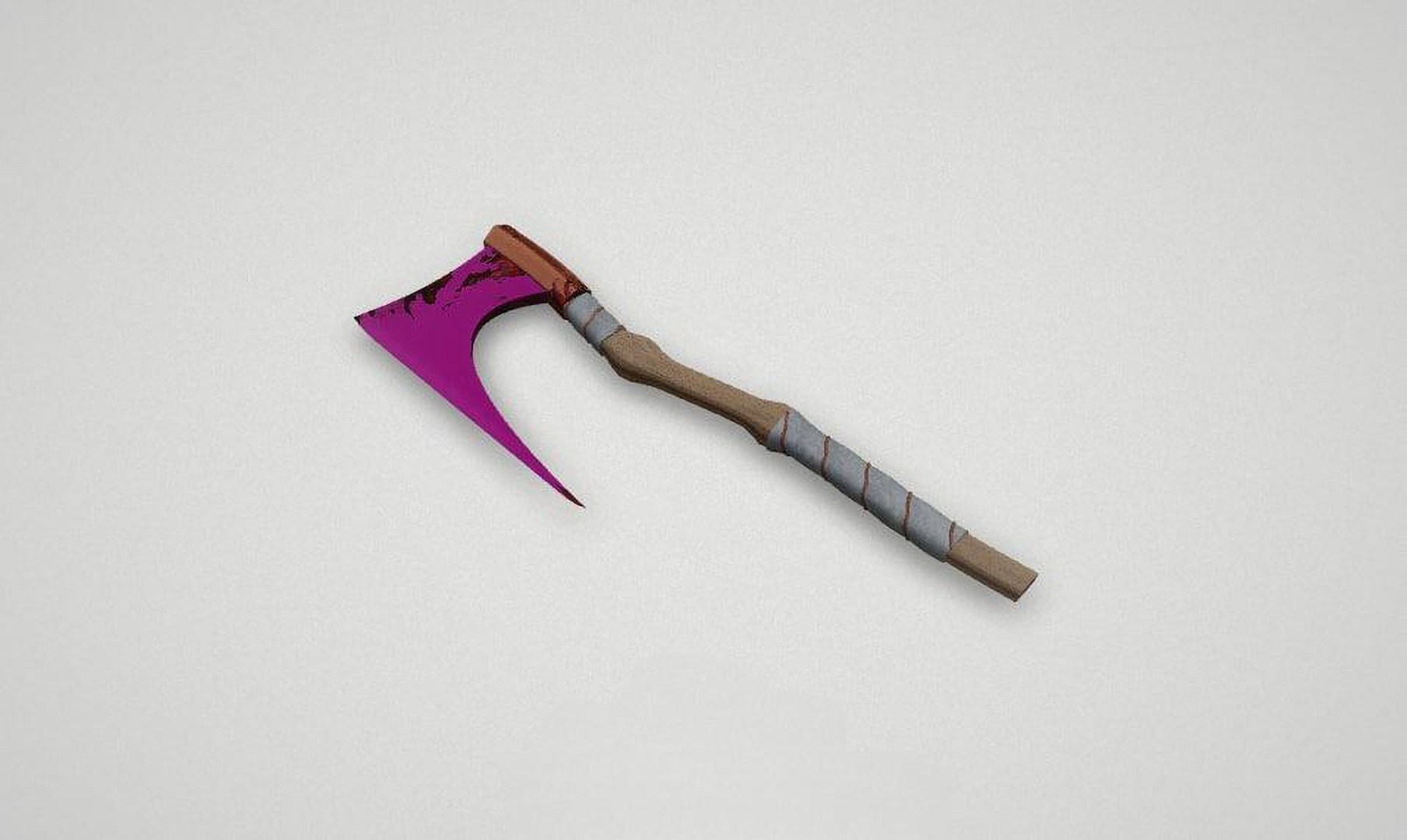 3D Game asset Pink-Headed Axe with Unique Design model - TurboSquid 2143752
