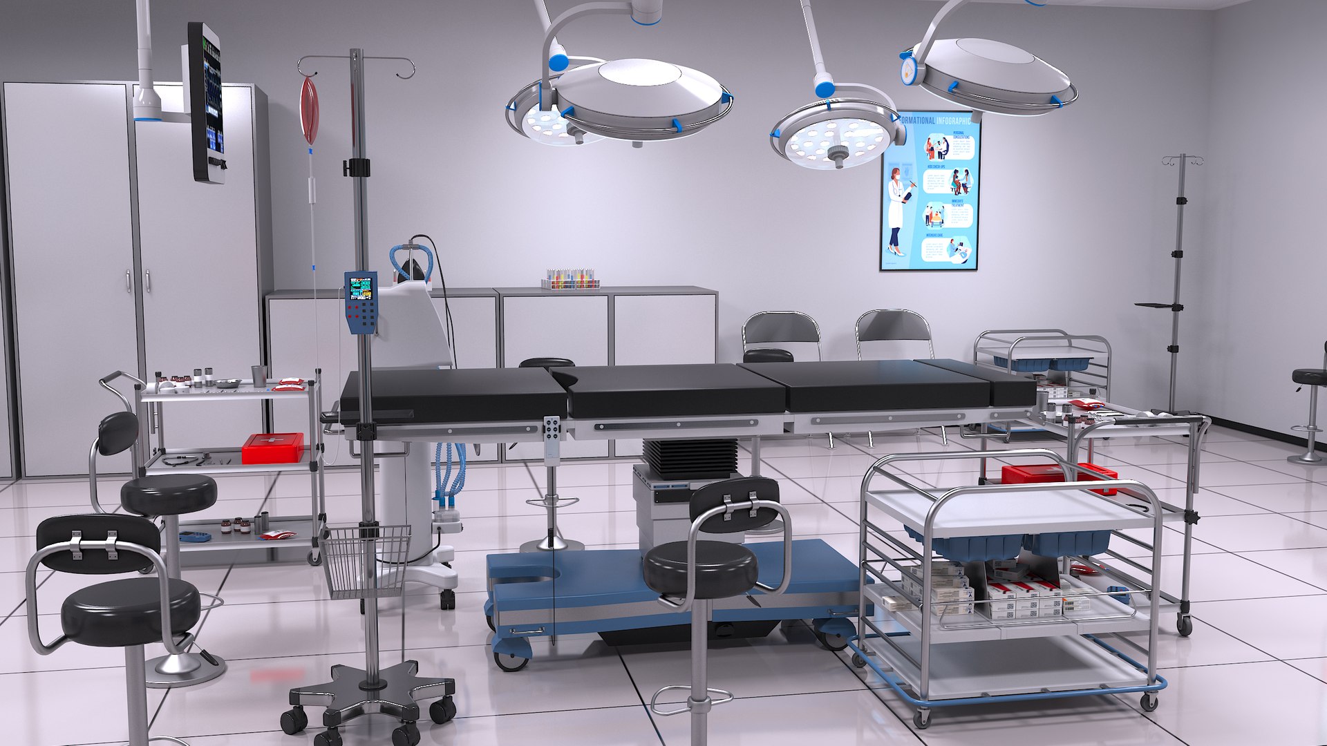 3D Surgery Room Model - TurboSquid 1865828