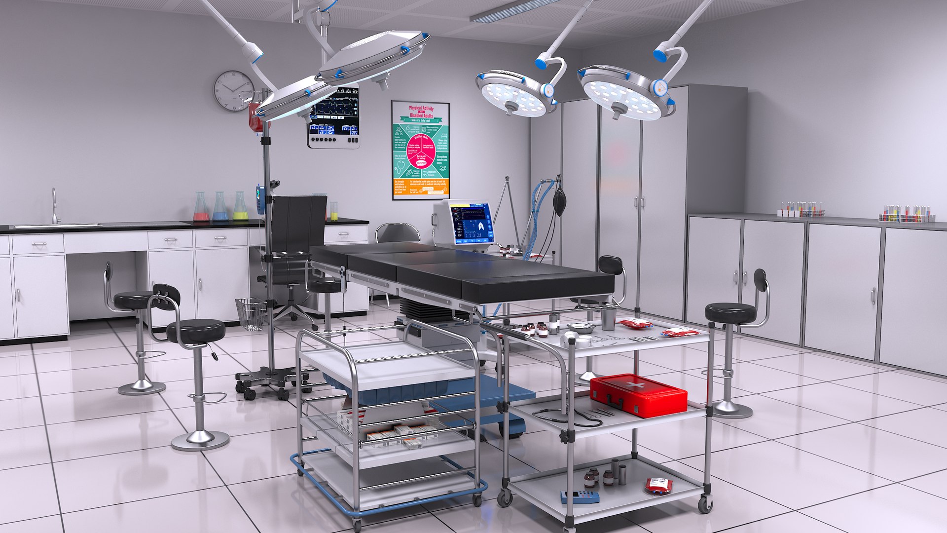 3D Surgery Room Model - TurboSquid 1865828