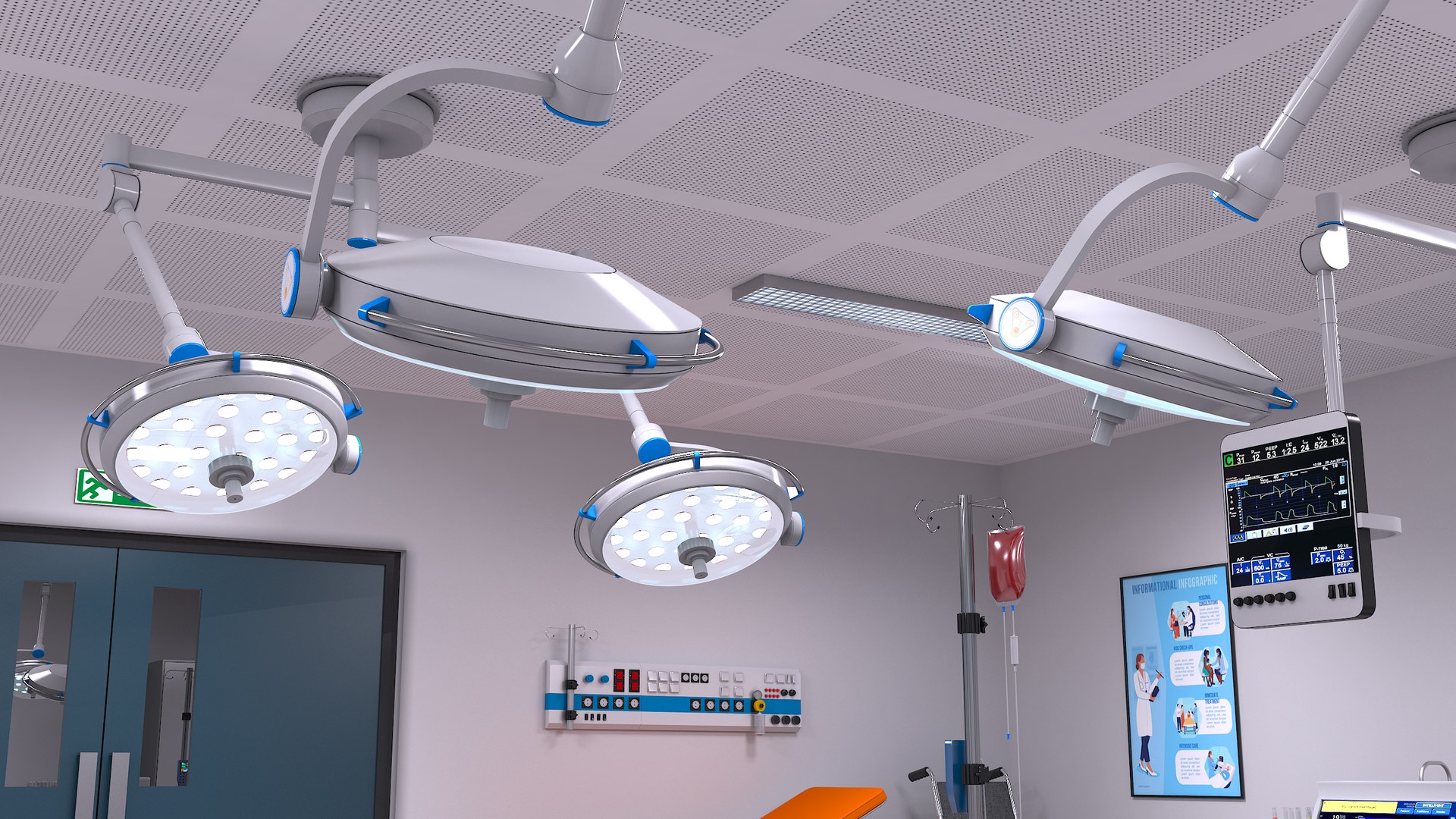 3D Surgery Room Model - TurboSquid 1865828