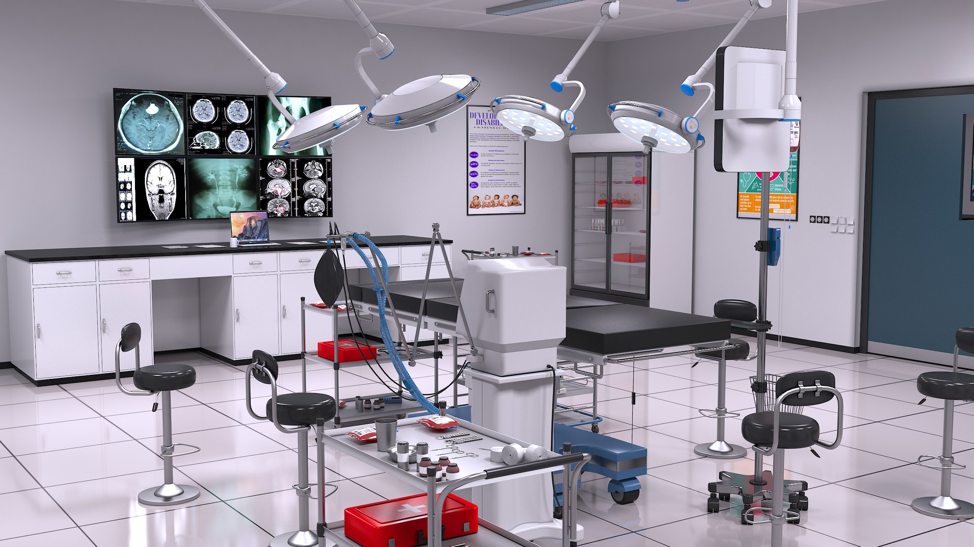3D Surgery Room Model - TurboSquid 1865828