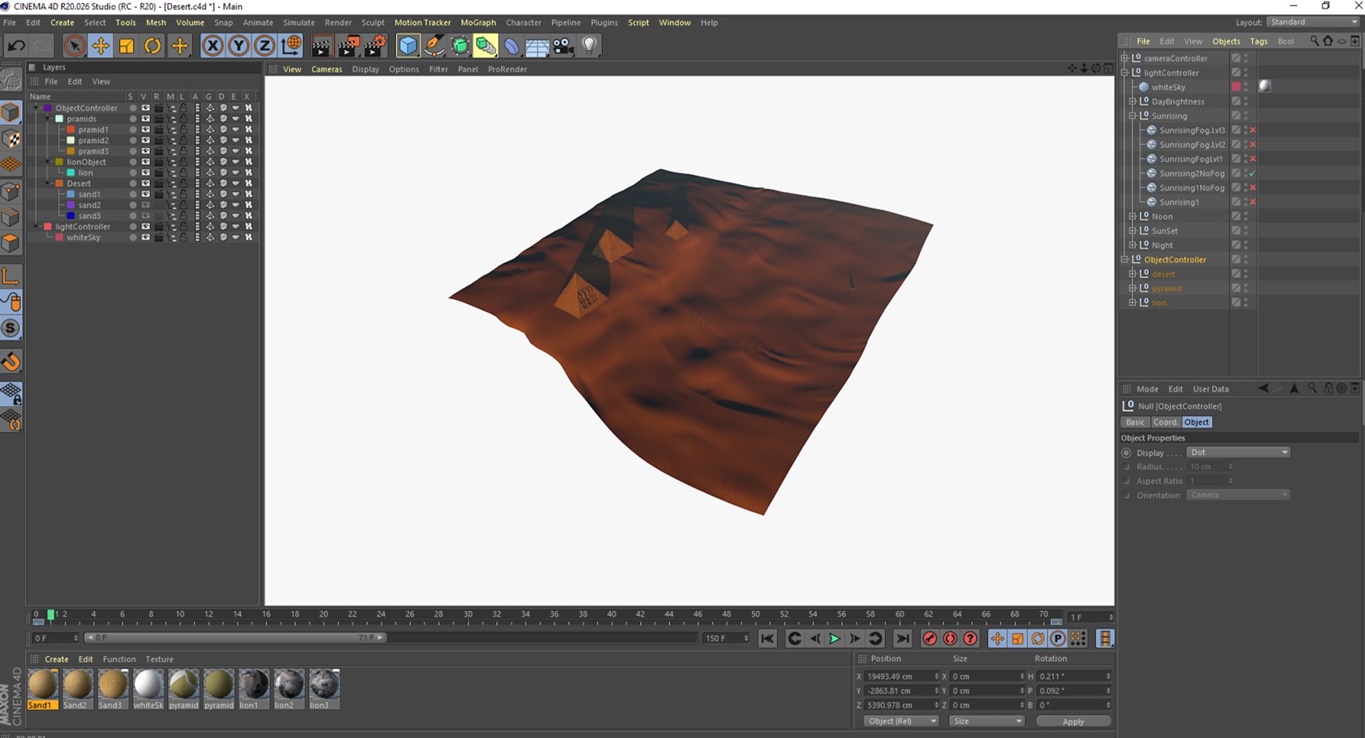 3D model realistic desert landscape - TurboSquid 1425797