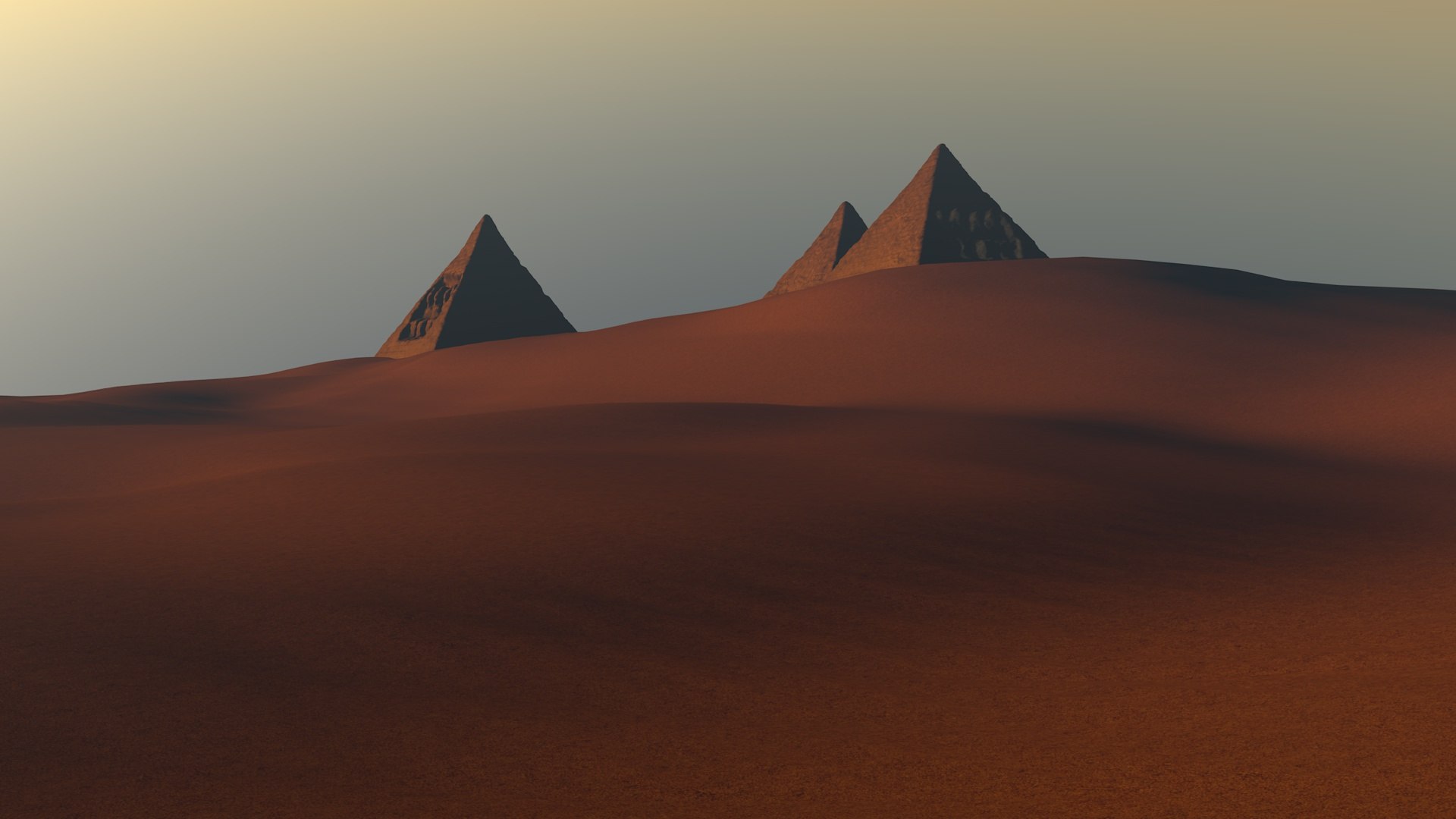 3D model realistic desert landscape - TurboSquid 1425797