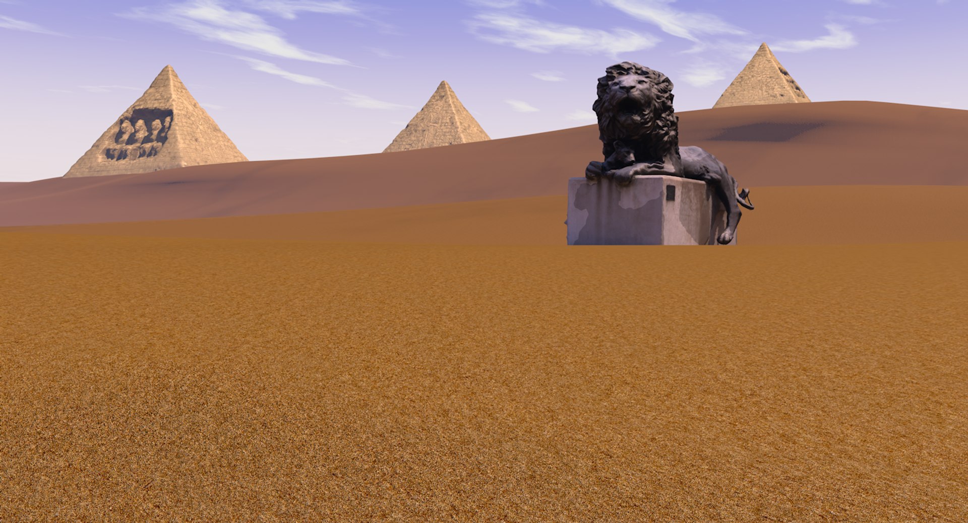 3D model realistic desert landscape - TurboSquid 1425797