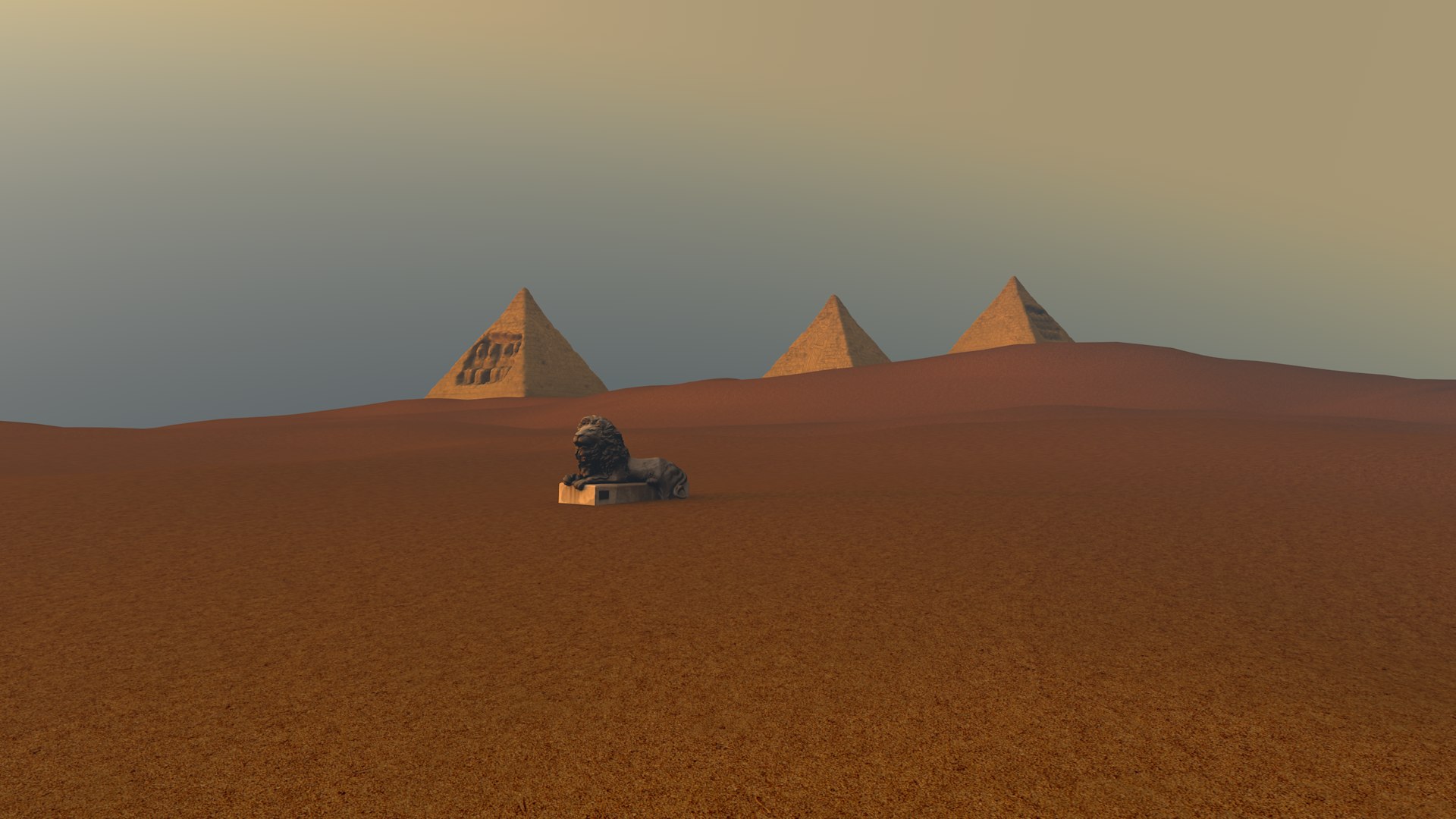 3D model realistic desert landscape - TurboSquid 1425797