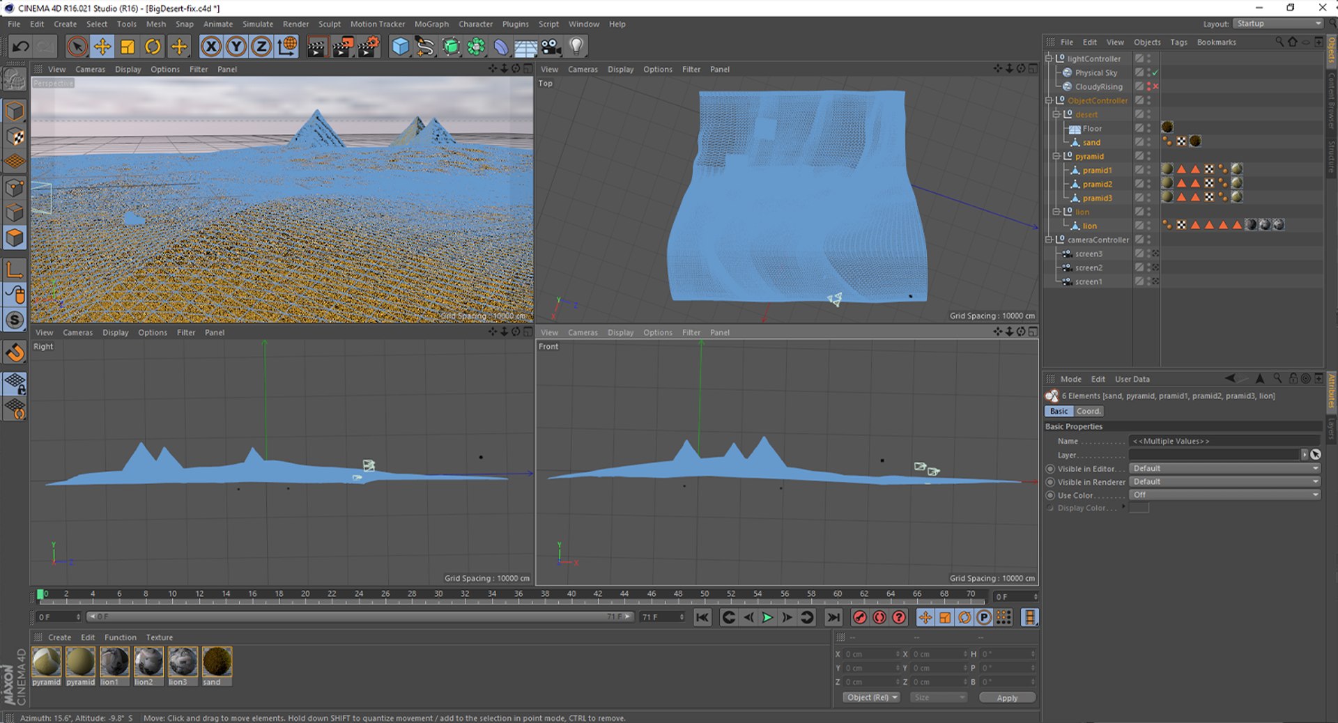 3D model realistic desert landscape - TurboSquid 1425797
