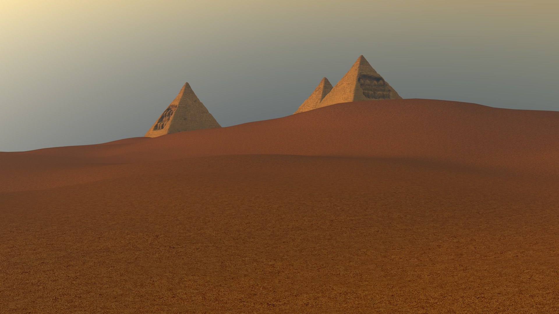 3D model realistic desert landscape - TurboSquid 1425797