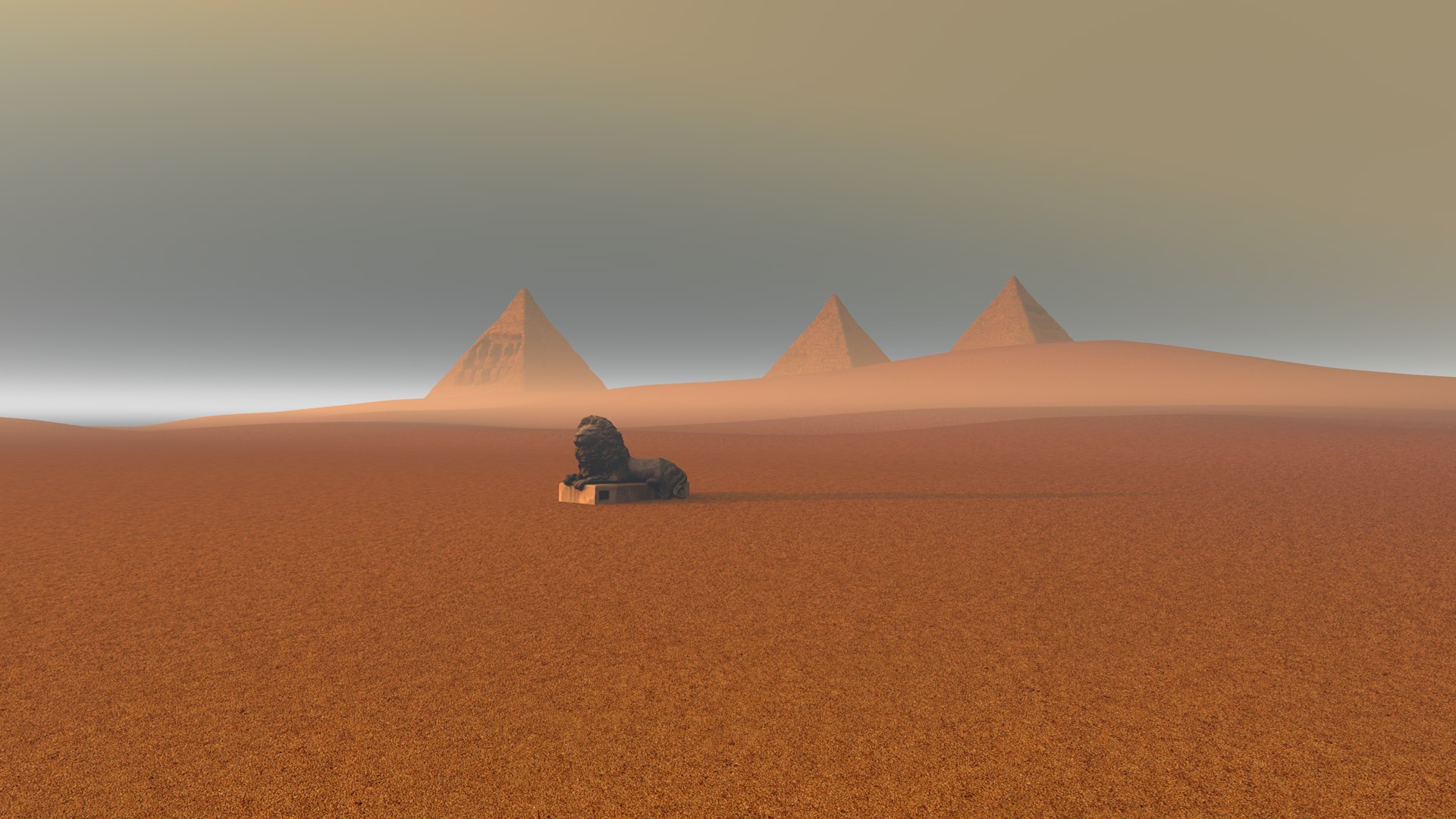 3D model realistic desert landscape - TurboSquid 1425797