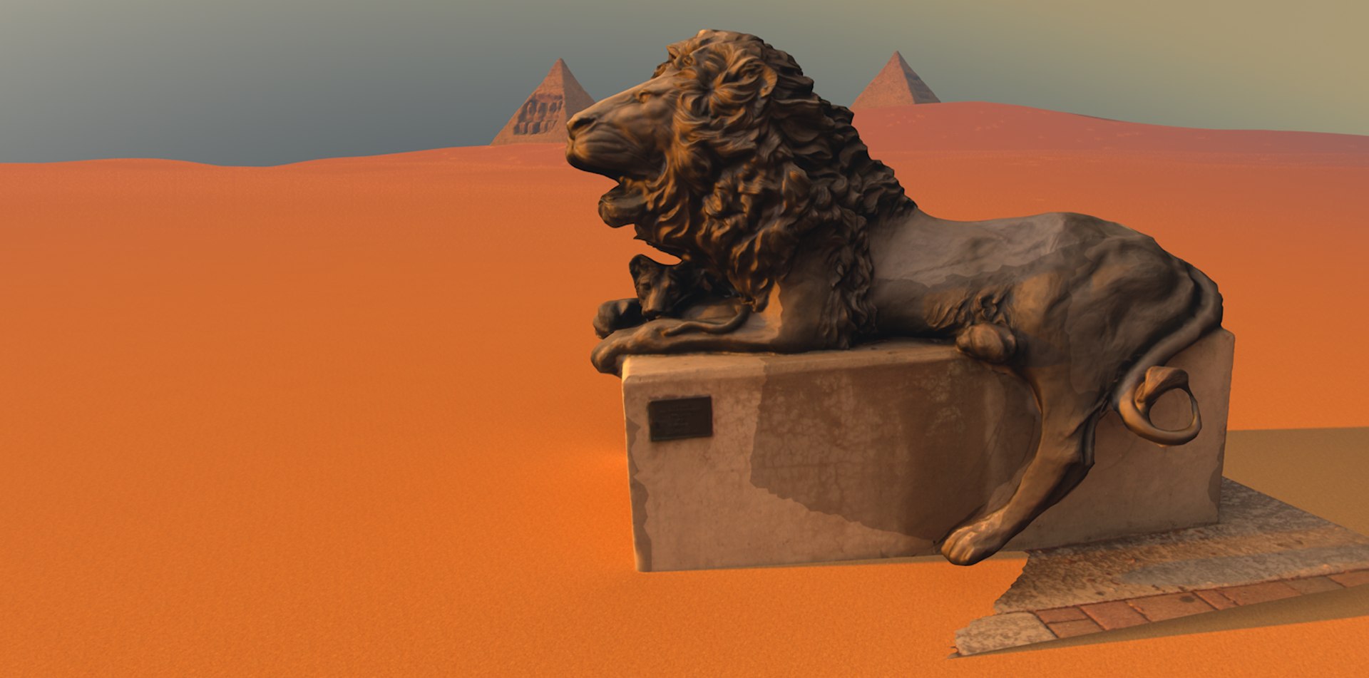 3D model realistic desert landscape - TurboSquid 1425797