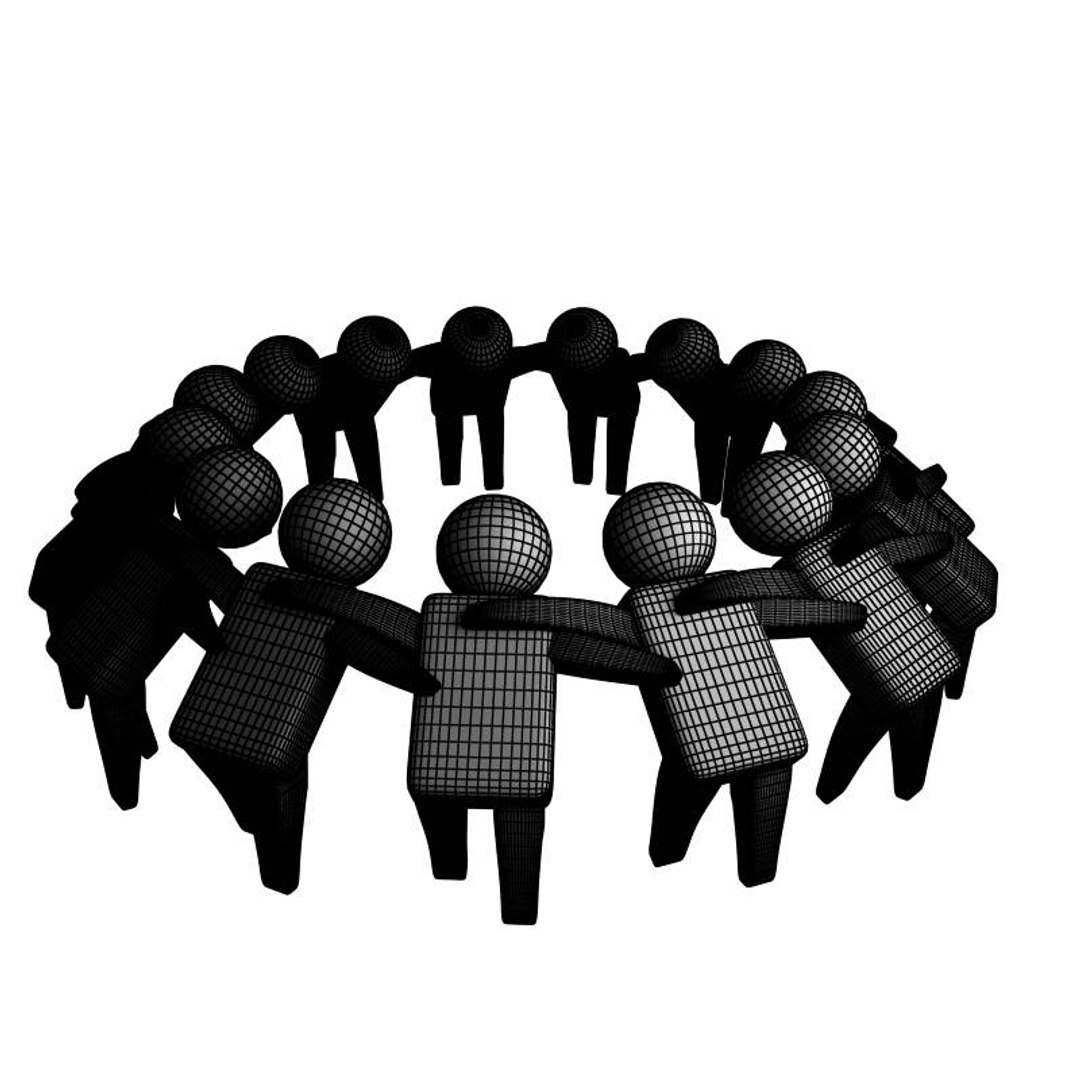 3d Model Group People