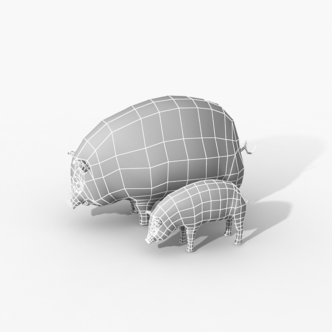 Pig Piglet 3d Model