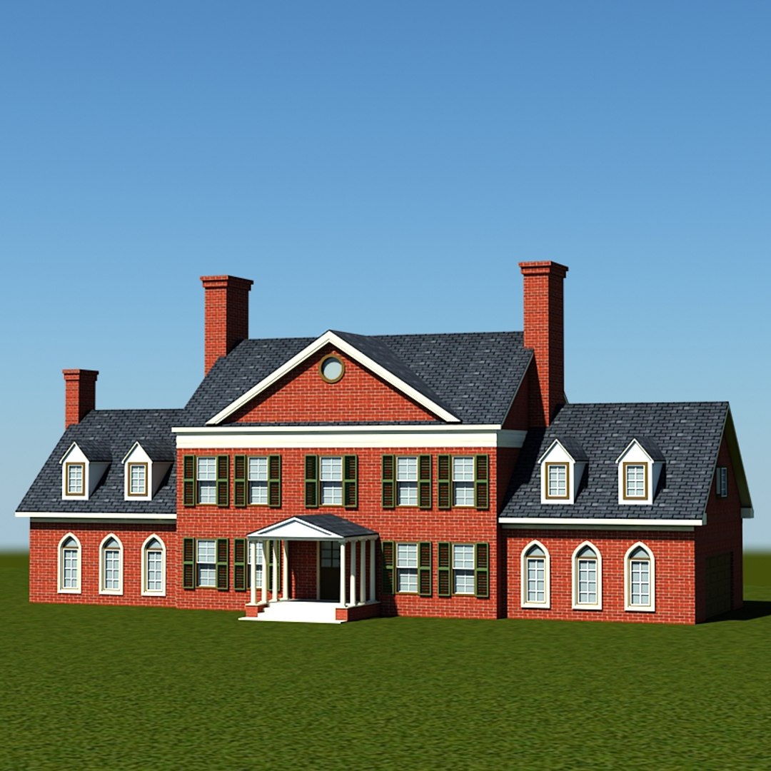 3d Classic Georgian Model