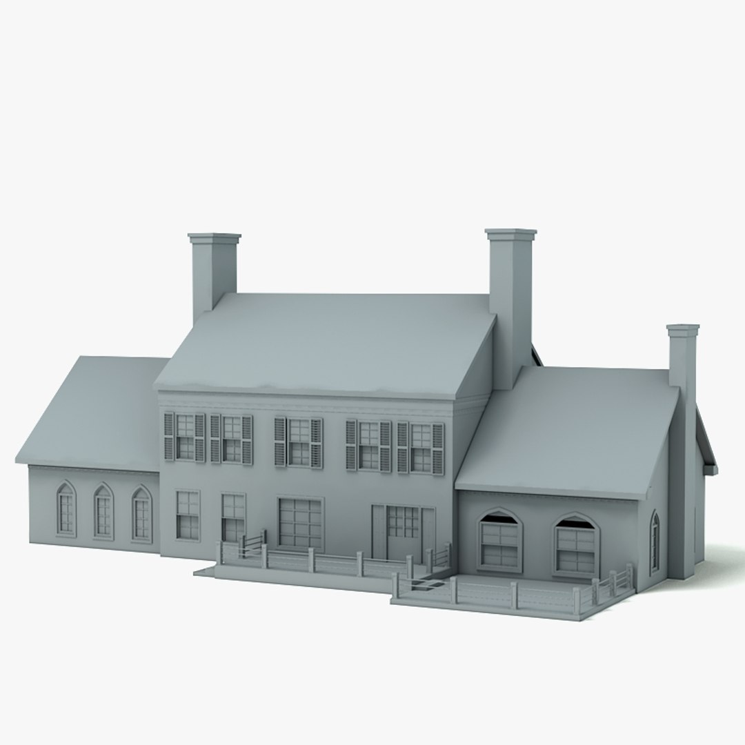 3d Classic Georgian Model