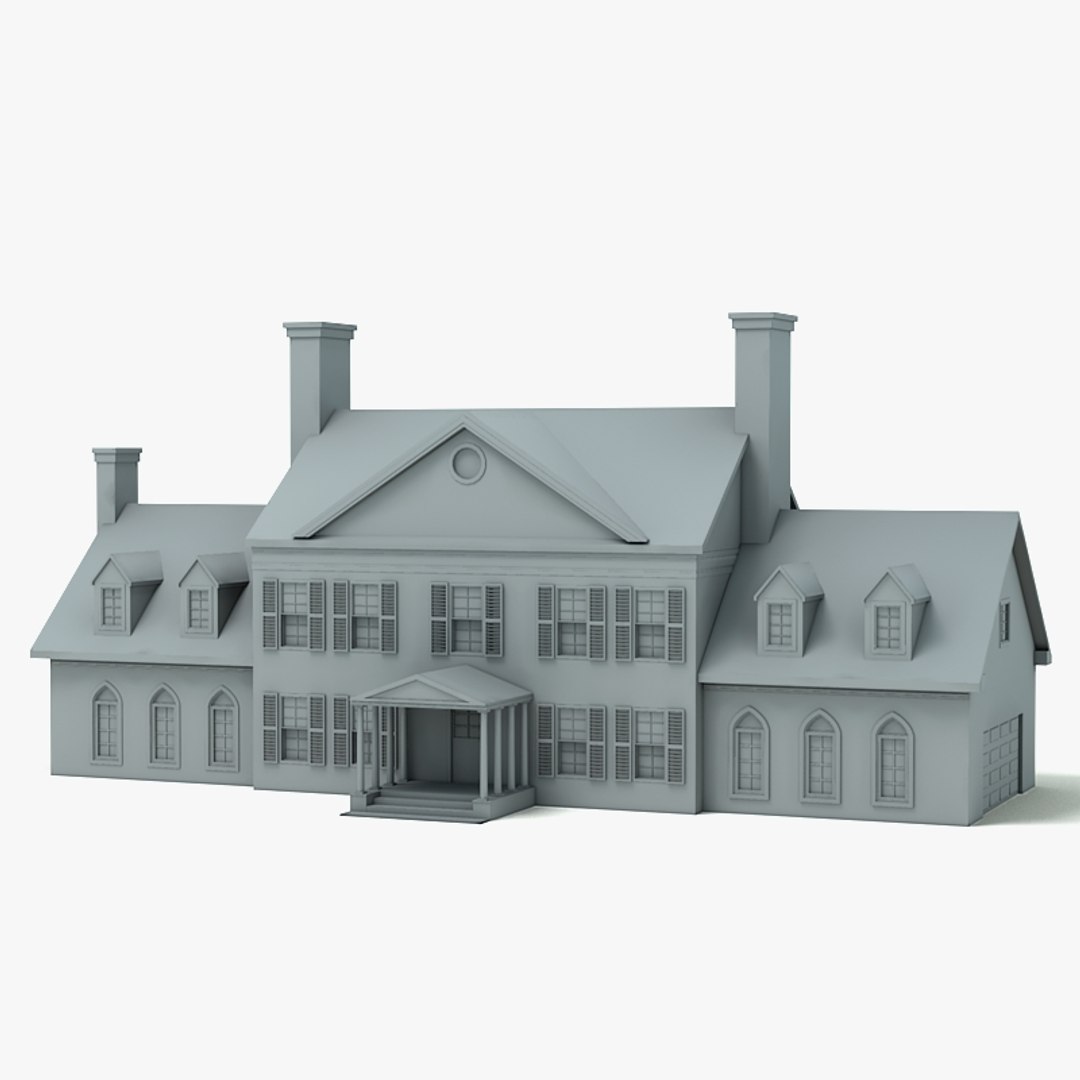 3d Classic Georgian Model