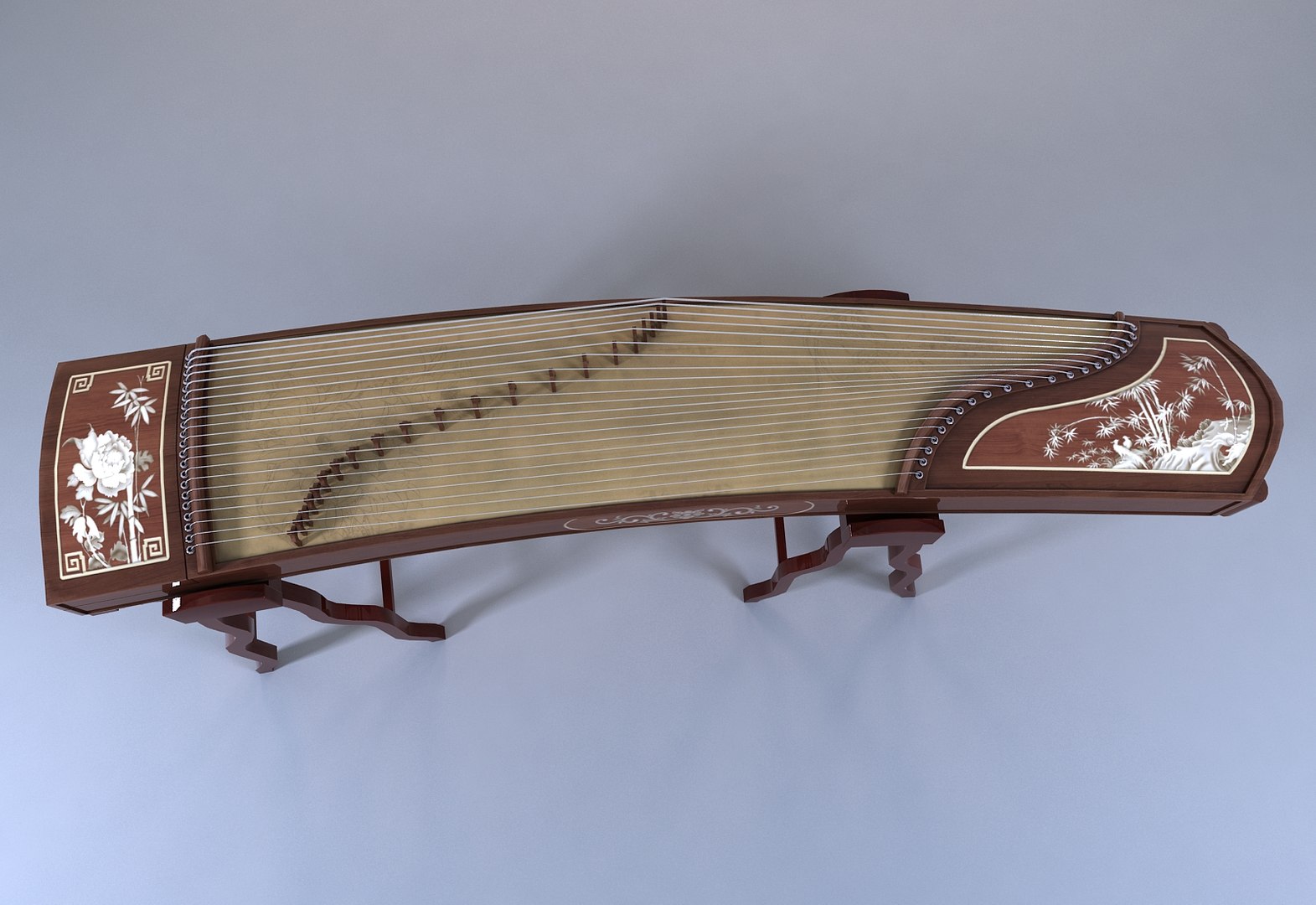 3D Zither Chinese Musical - TurboSquid 1537309