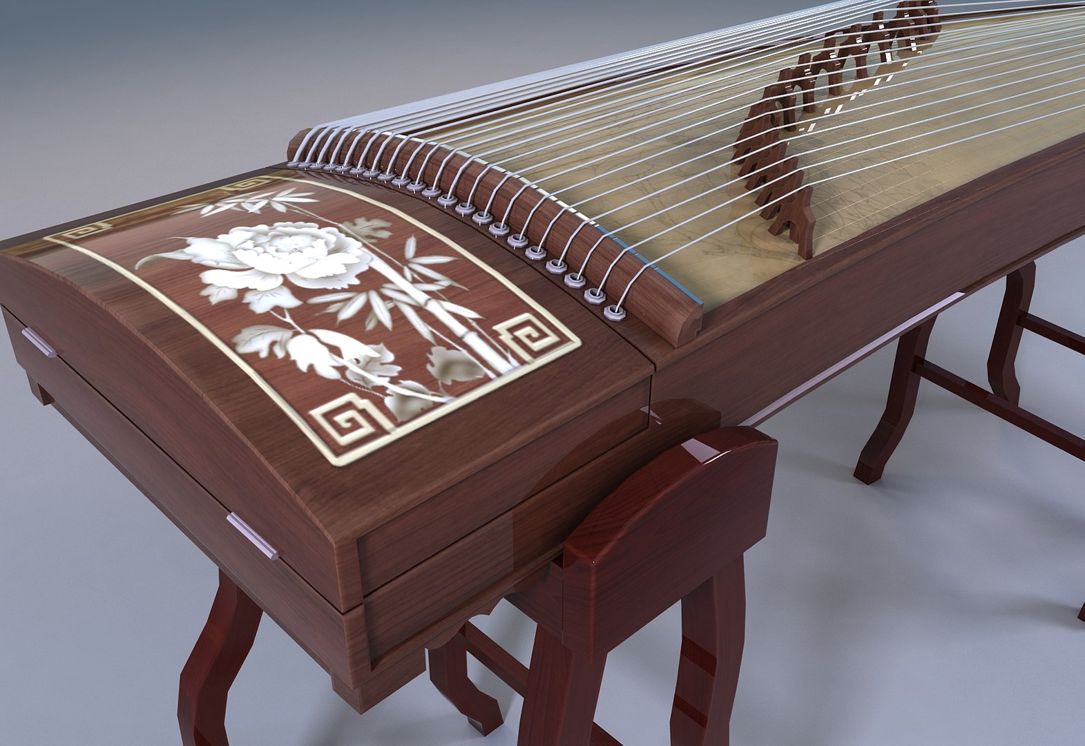 3D Zither Chinese Musical - TurboSquid 1537309