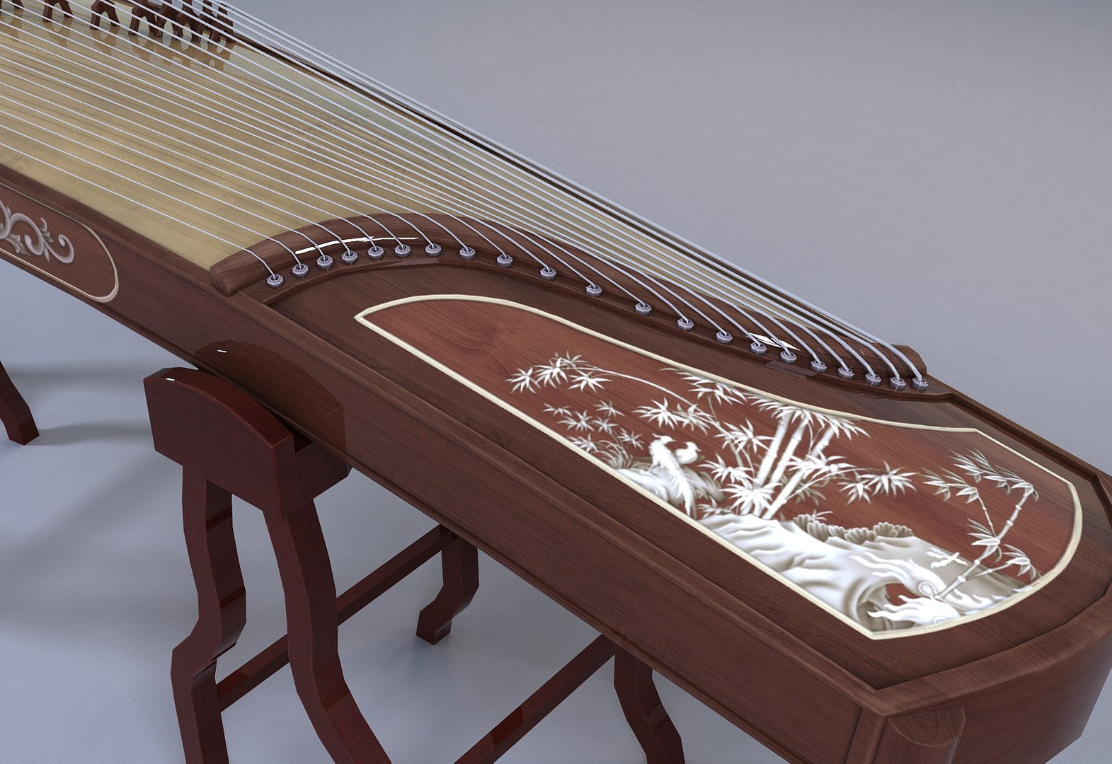 3D Zither Chinese Musical - TurboSquid 1537309