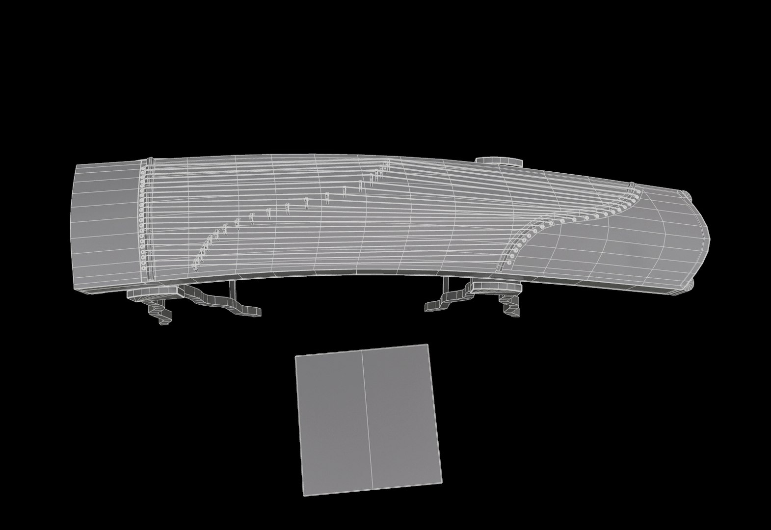3D Zither Chinese Musical - TurboSquid 1537309