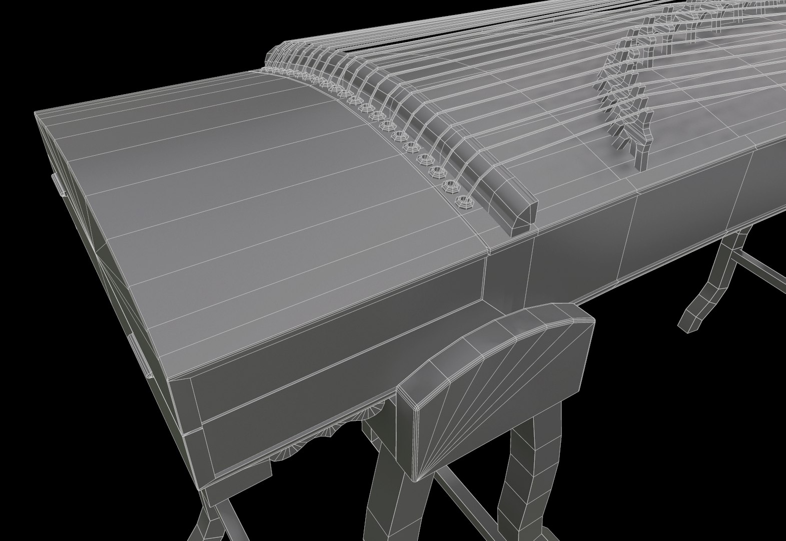 3D Zither Chinese Musical - TurboSquid 1537309