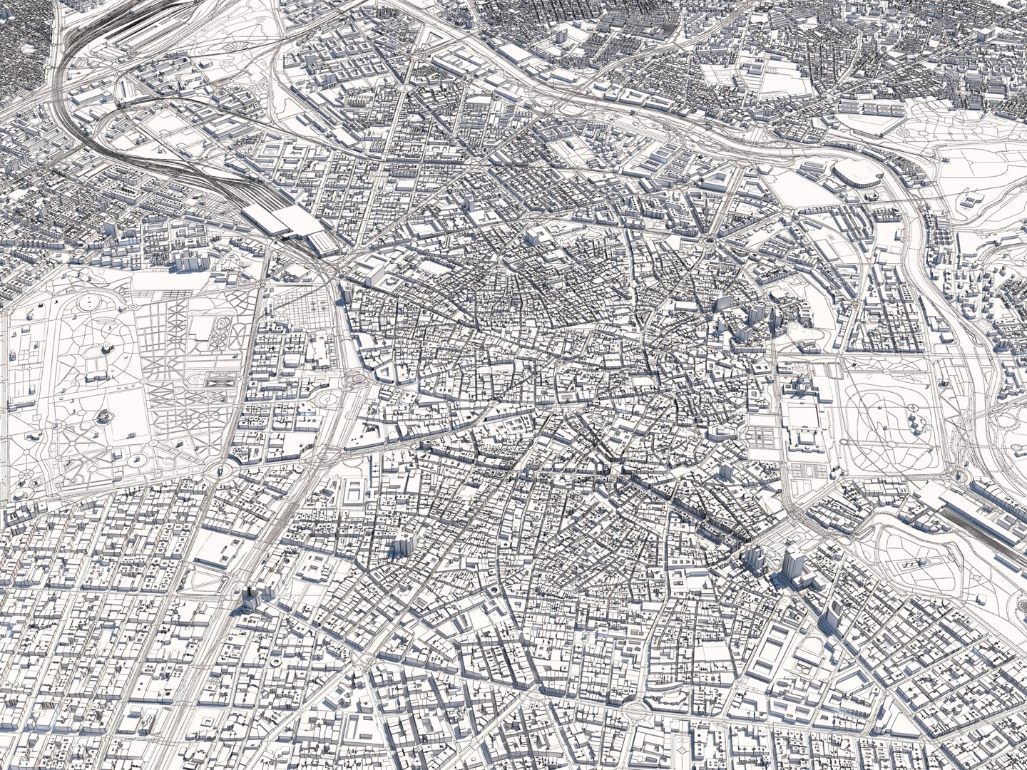 3D City Madrid Spain Model - TurboSquid 1432968