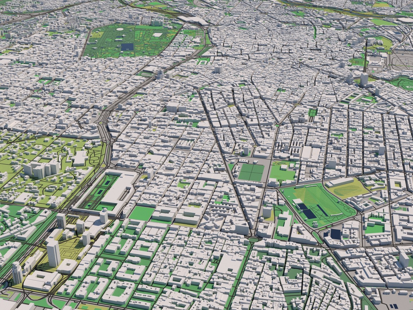 3D City Madrid Spain Model - TurboSquid 1432968