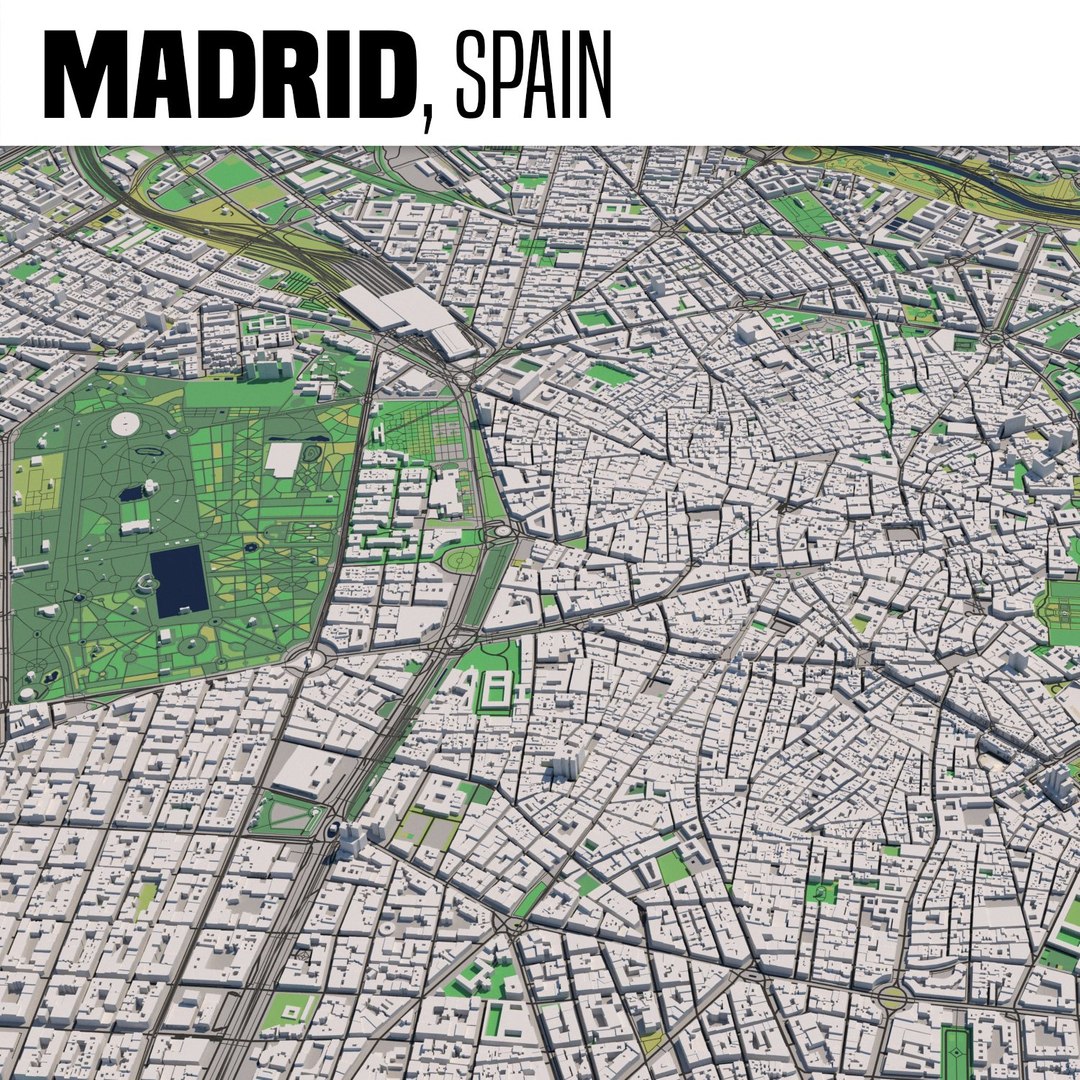 3D City Madrid Spain Model - TurboSquid 1432968
