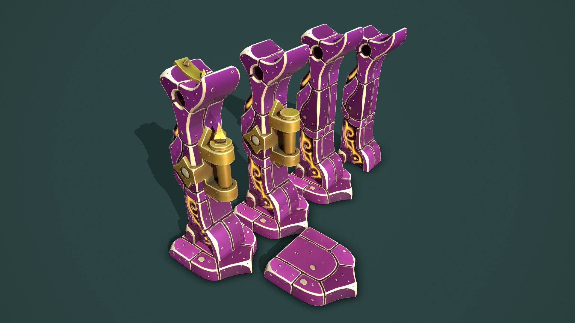 3D Fantasy Fence Door - TurboSquid 1735745