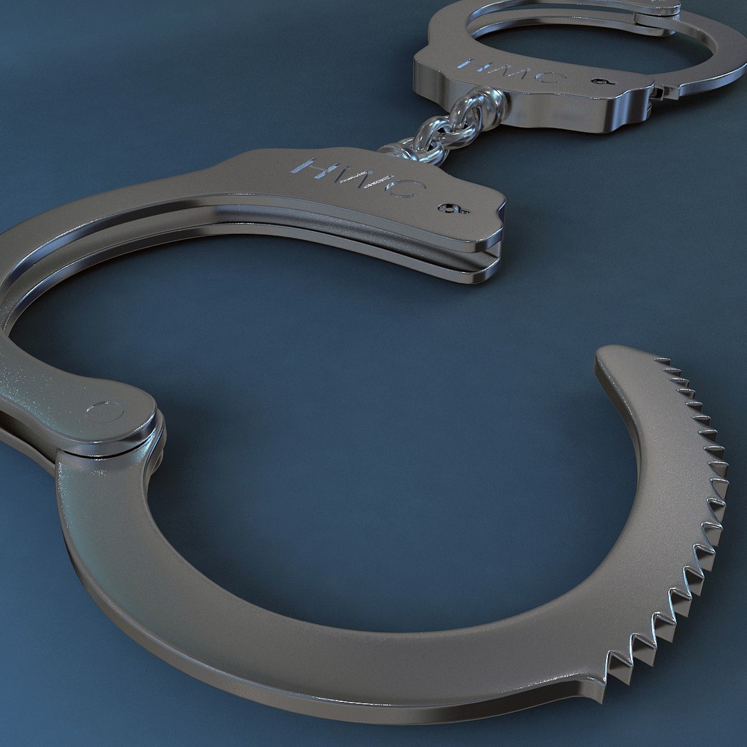 handcuffs modelled 3ds