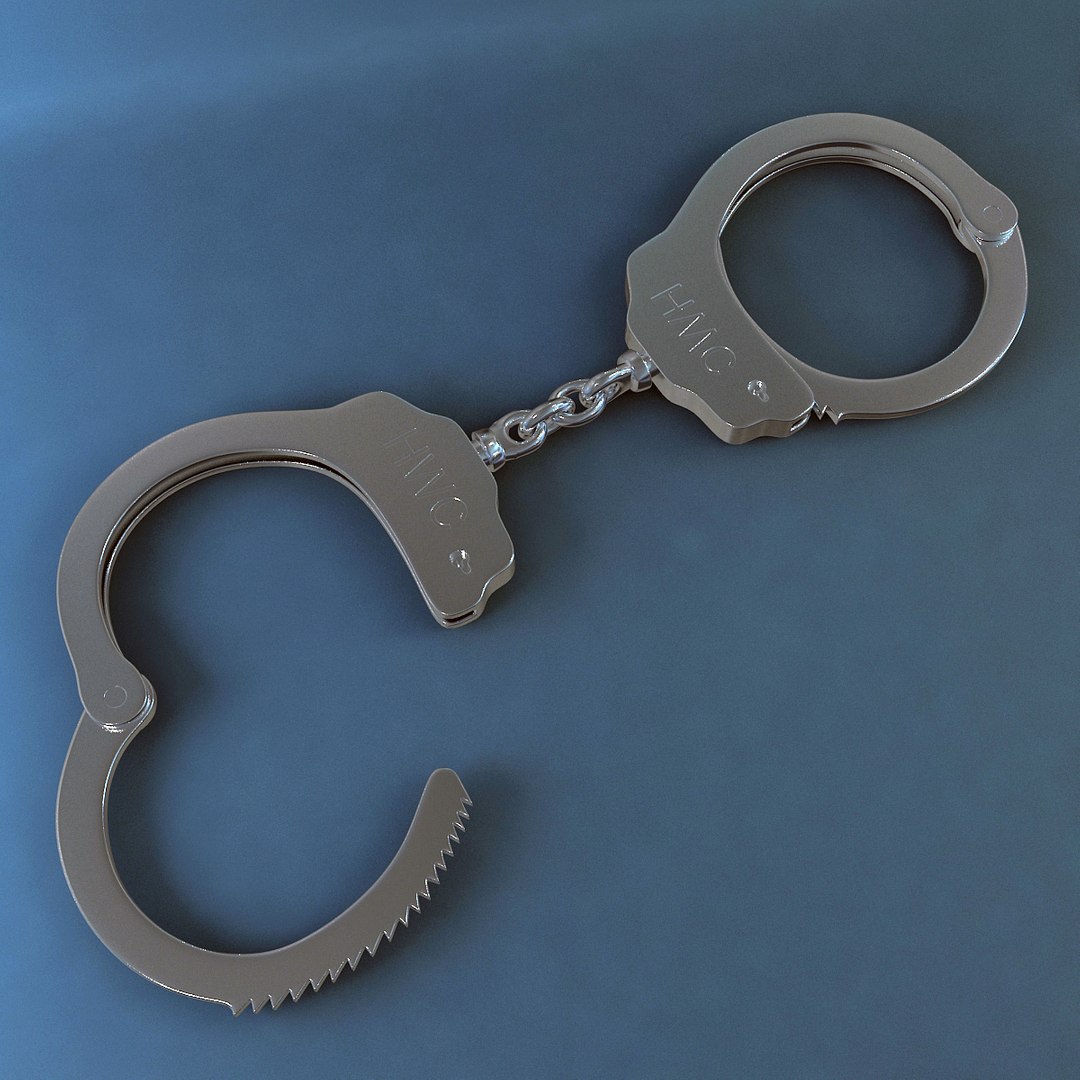 handcuffs modelled 3ds
