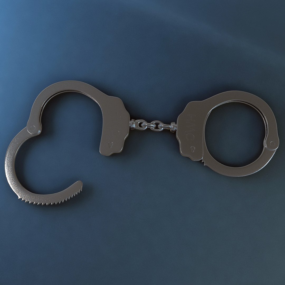 handcuffs modelled 3ds