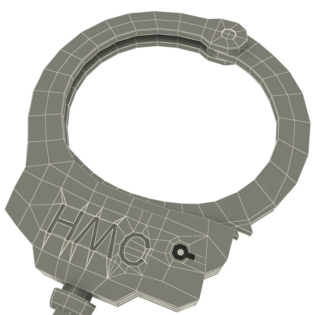 handcuffs modelled 3ds