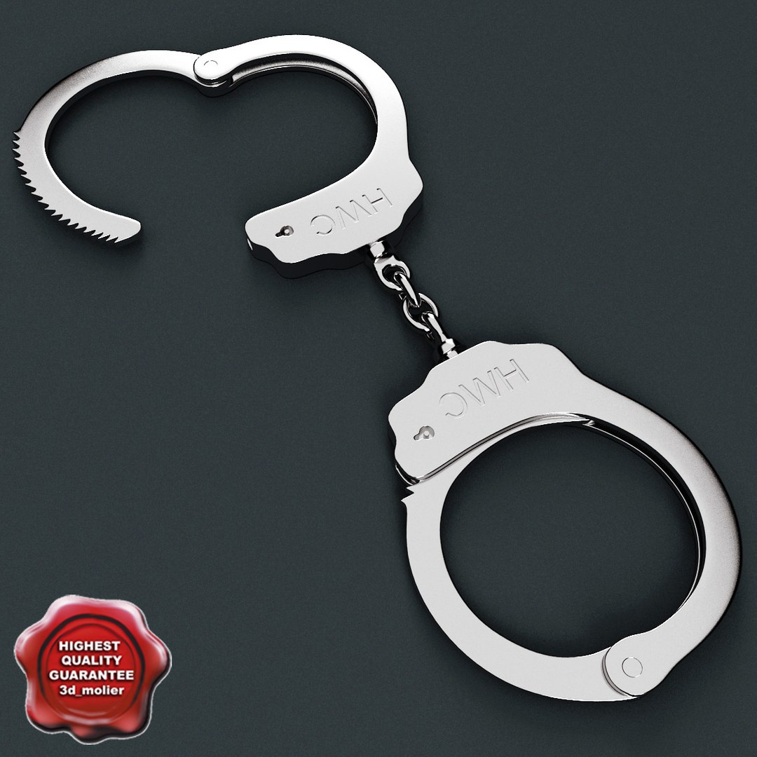 handcuffs modelled 3ds