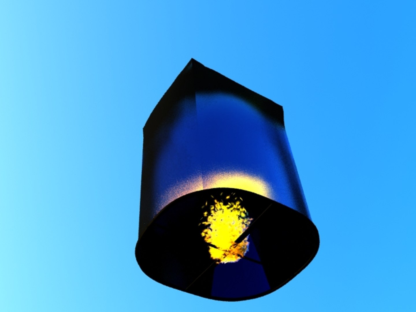 3d sky lantern model