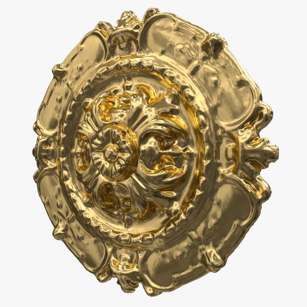 Ceiling Sockets Gypsum Plaster DR141 3D model - TurboSquid 2024040