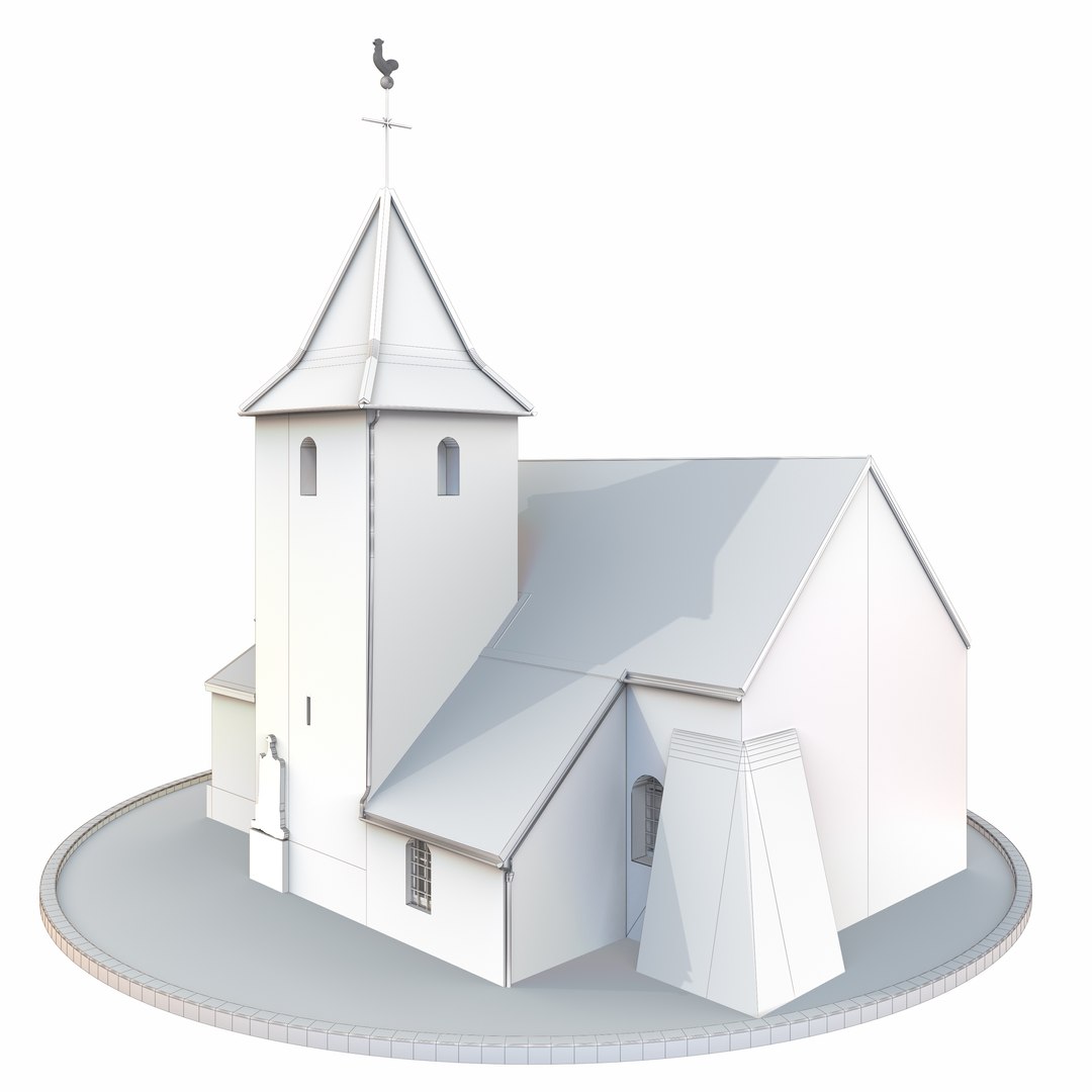Church Scene 3D Model - TurboSquid 1583550