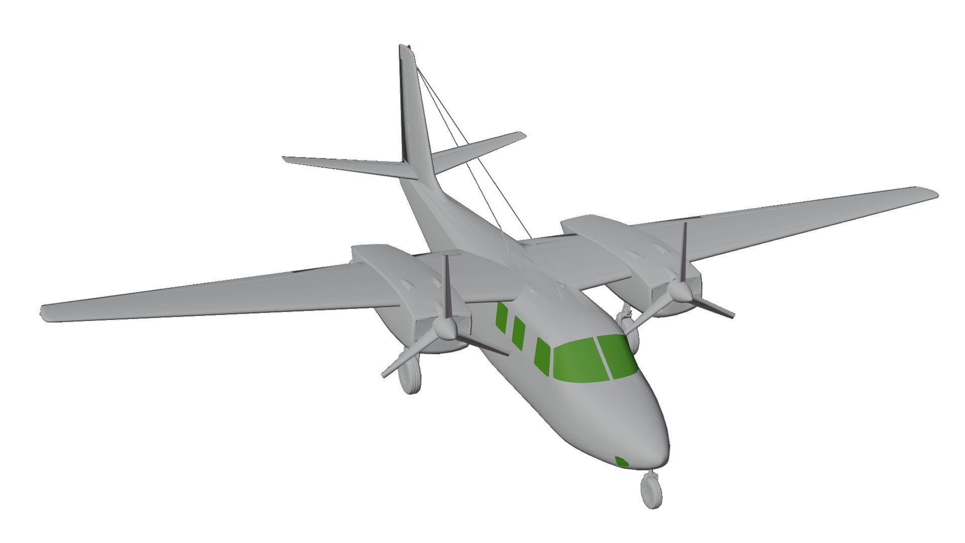 3D Model Aero Commander - TurboSquid 2100820