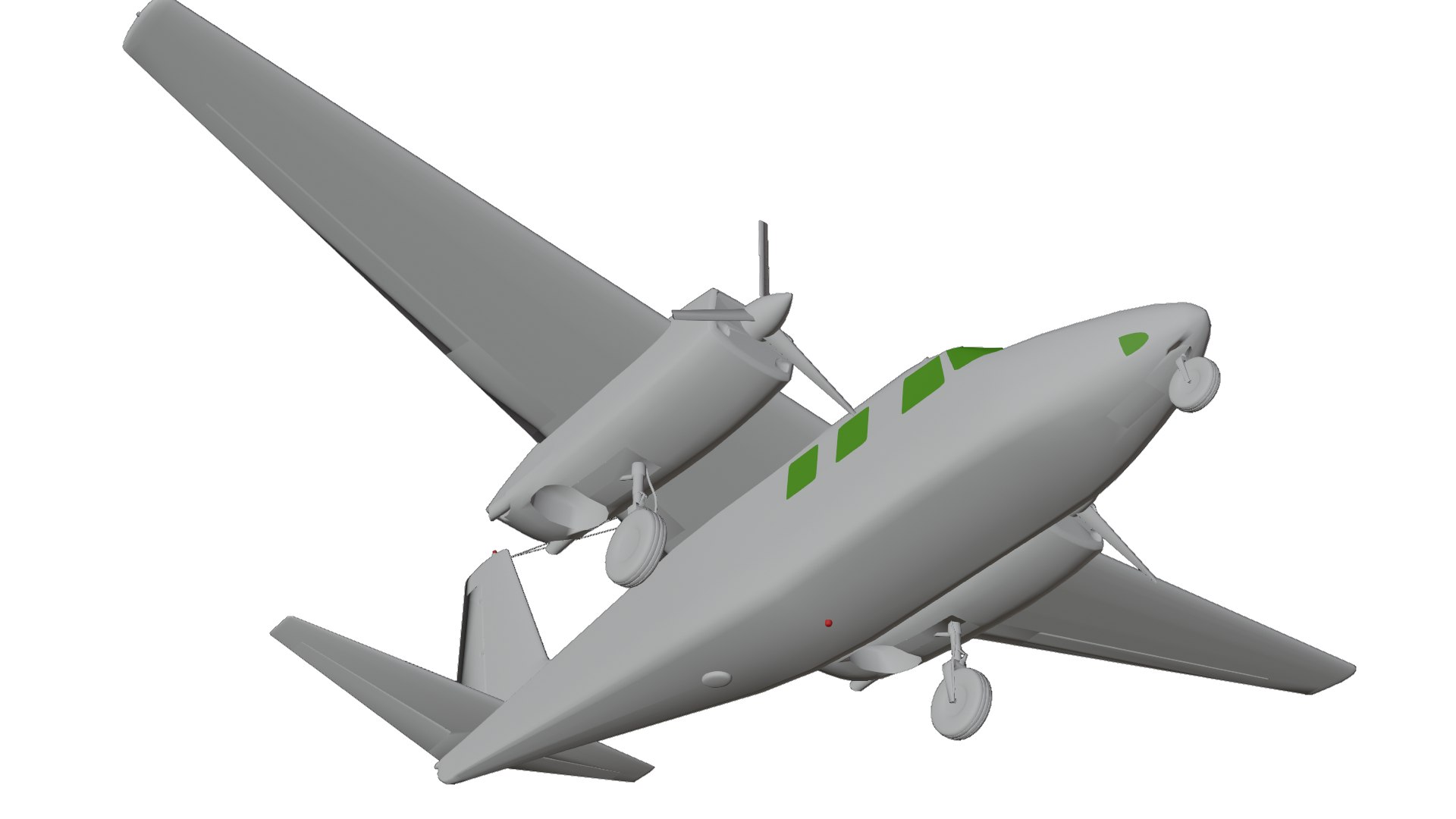 3D Model Aero Commander - TurboSquid 2100820