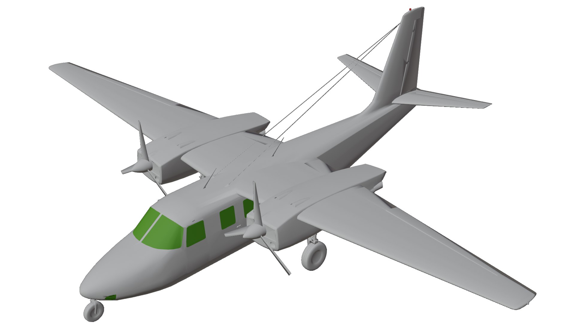 3D Model Aero Commander - TurboSquid 2100820