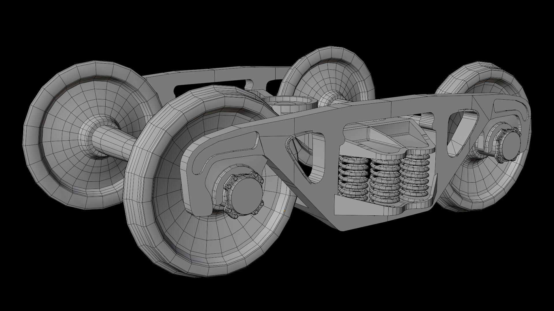 3D Railway Bogie Model - TurboSquid 2111374