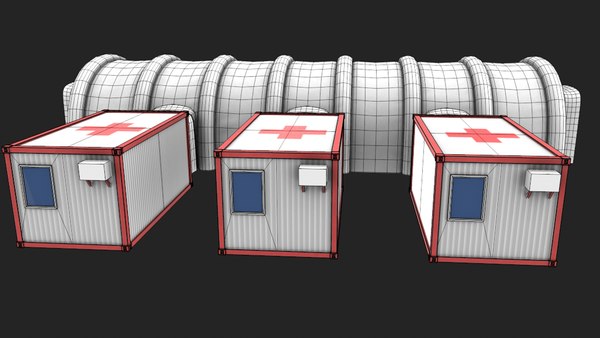 3D ready field inflatable hospital - TurboSquid 1557221