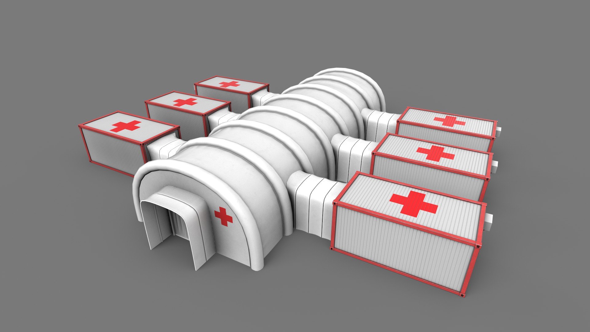 3D Ready Field Inflatable Hospital - TurboSquid 1557221